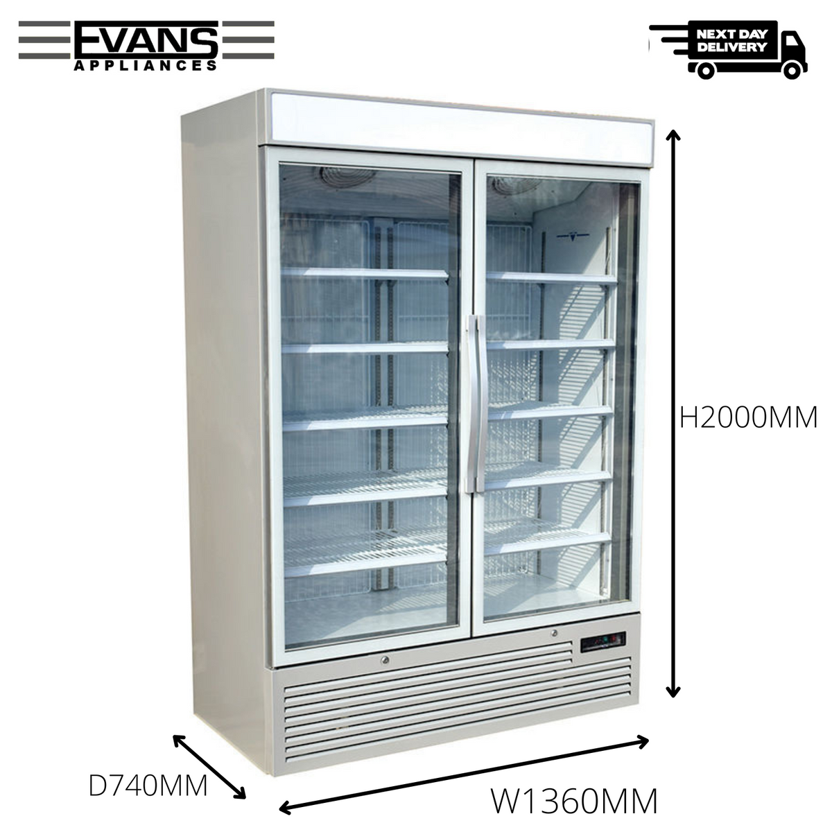 Capital Cooling Atom 2D Freezer Double Door Display Freezer 2 Door Com ...